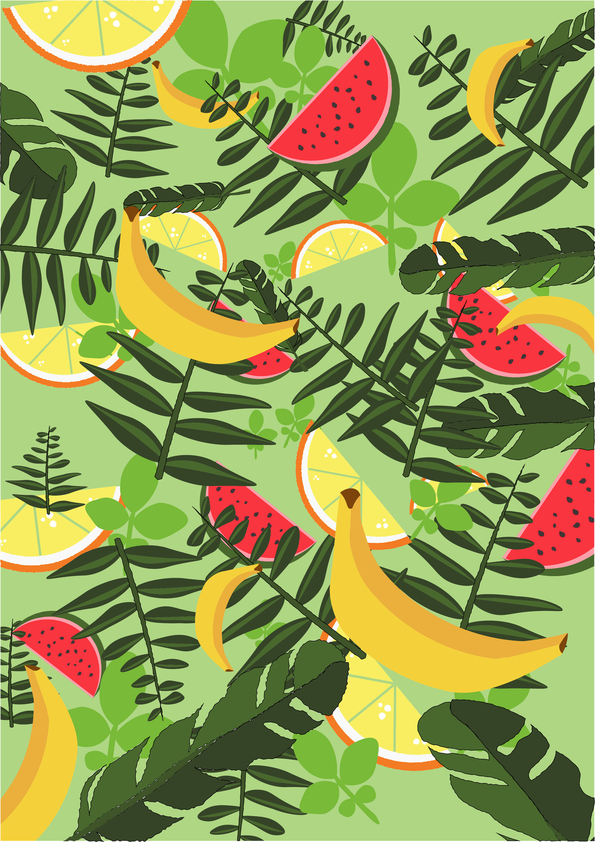 ArtStation - Fruit pattern