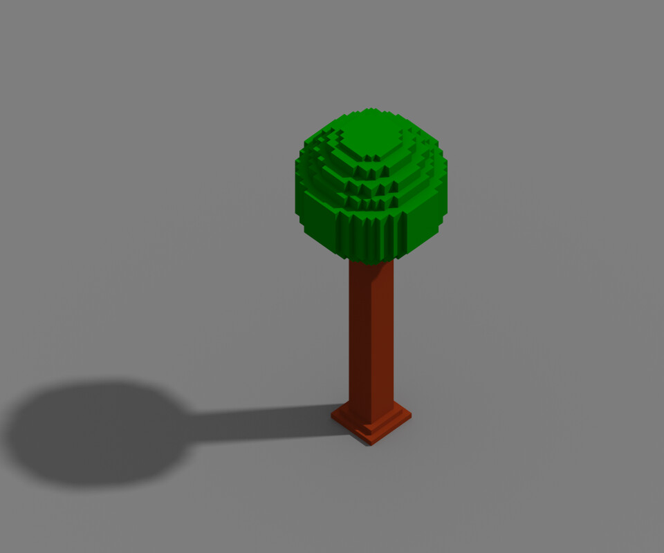 ArtStation - Voxel Trees