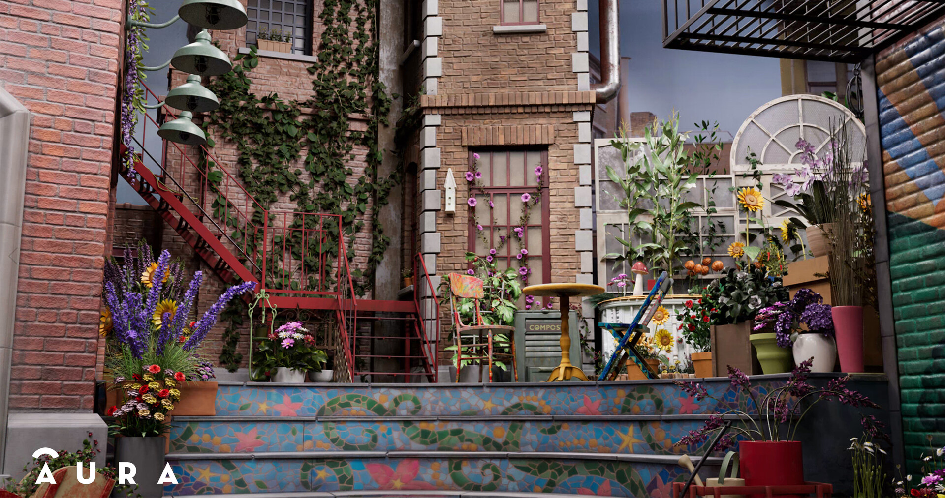 Sesame Street Background Set