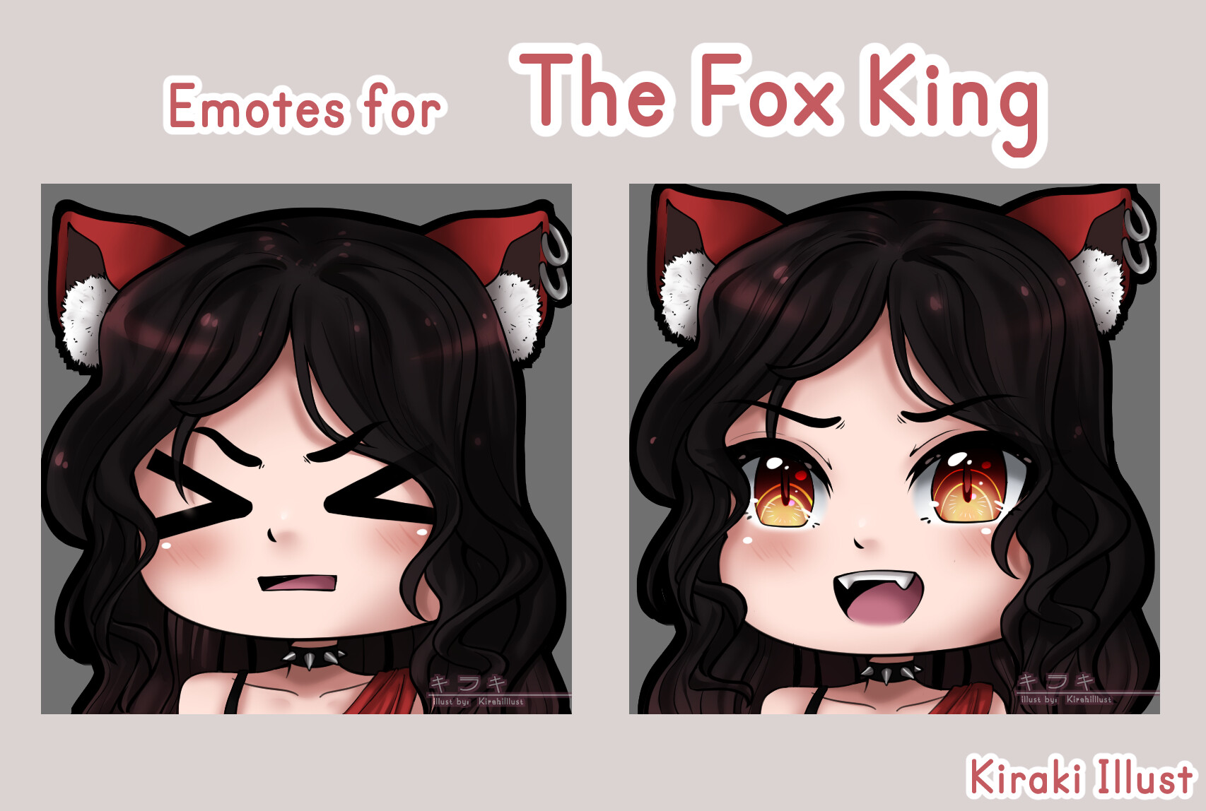 ArtStation - Fox Girl Emotes | Commission