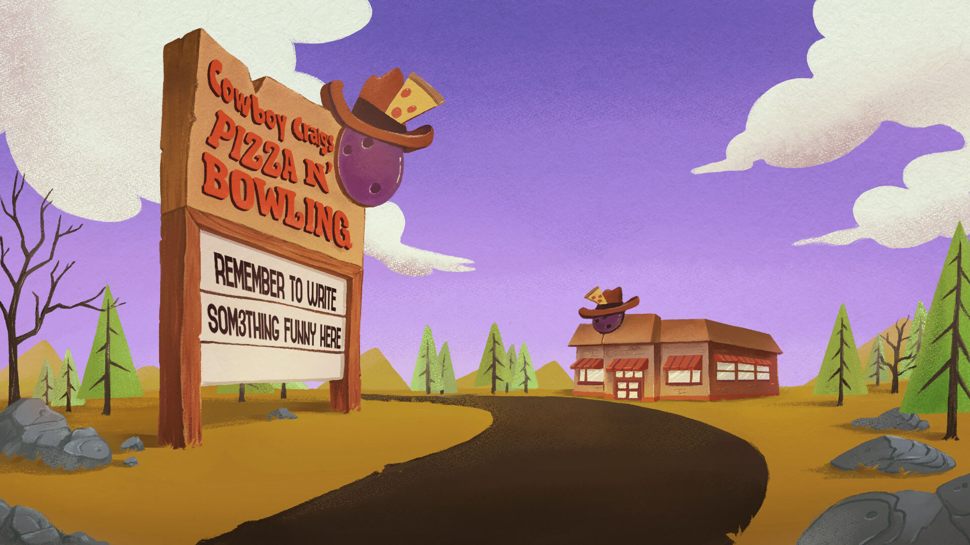 ArtStation - Background Art for Sackhead Strikes Out Video