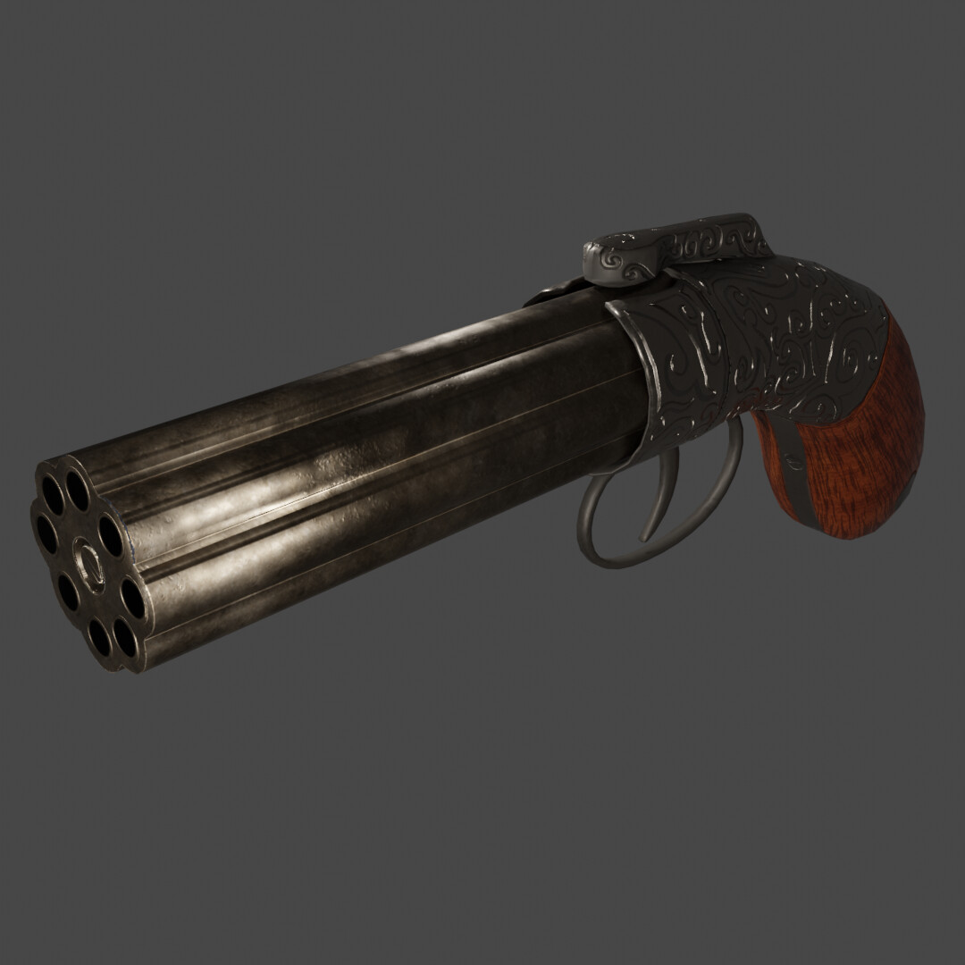 ArtStation - Pepperbox Revolver