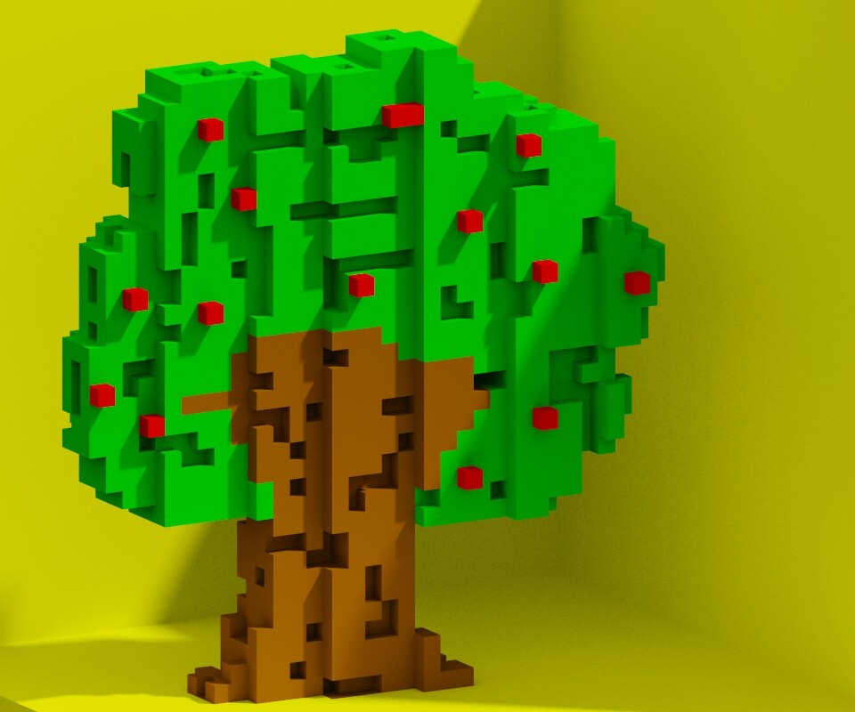 ArtStation - Apple Tree Voxel