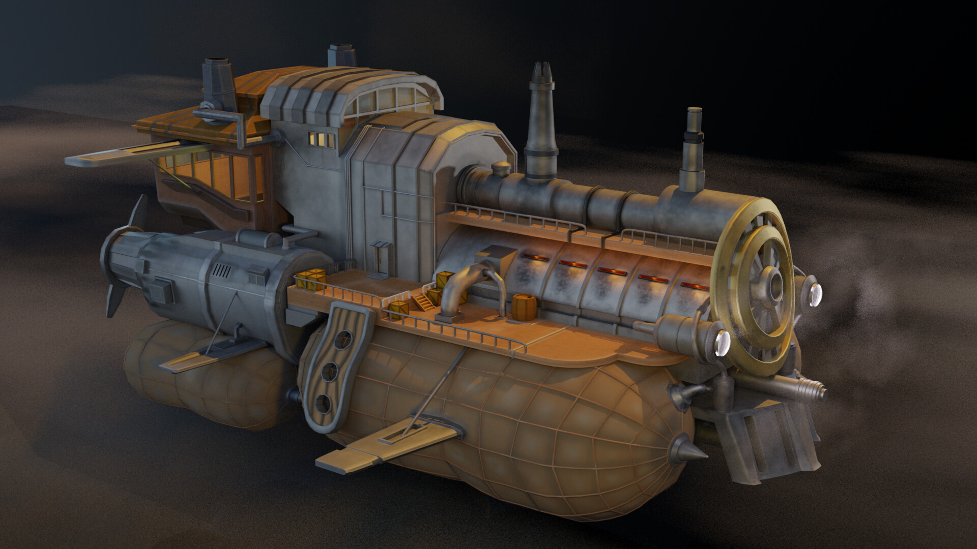 ArtStation - Airship - Train - Plane