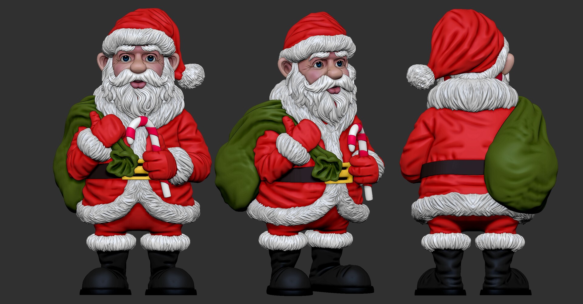 ArtStation - Santa 3D sculpture