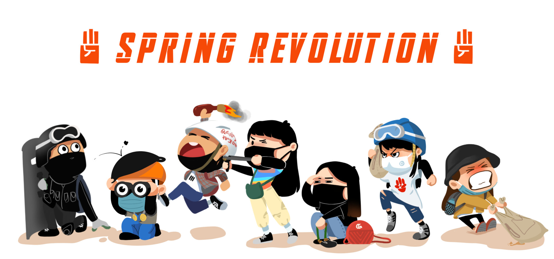 ArtStation - Spring Revolution Myanmar