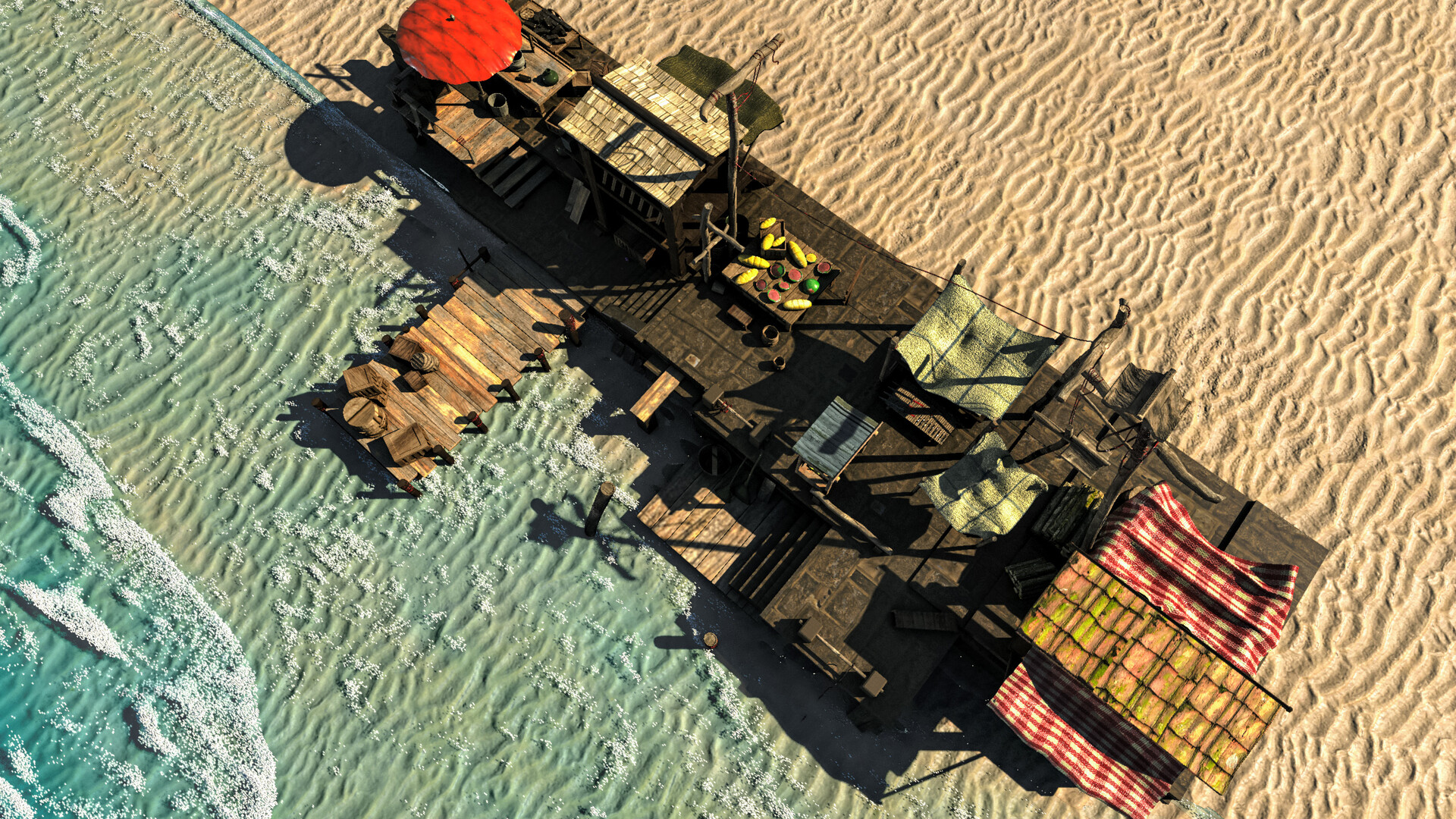 ArtStation - Beach Market Scene