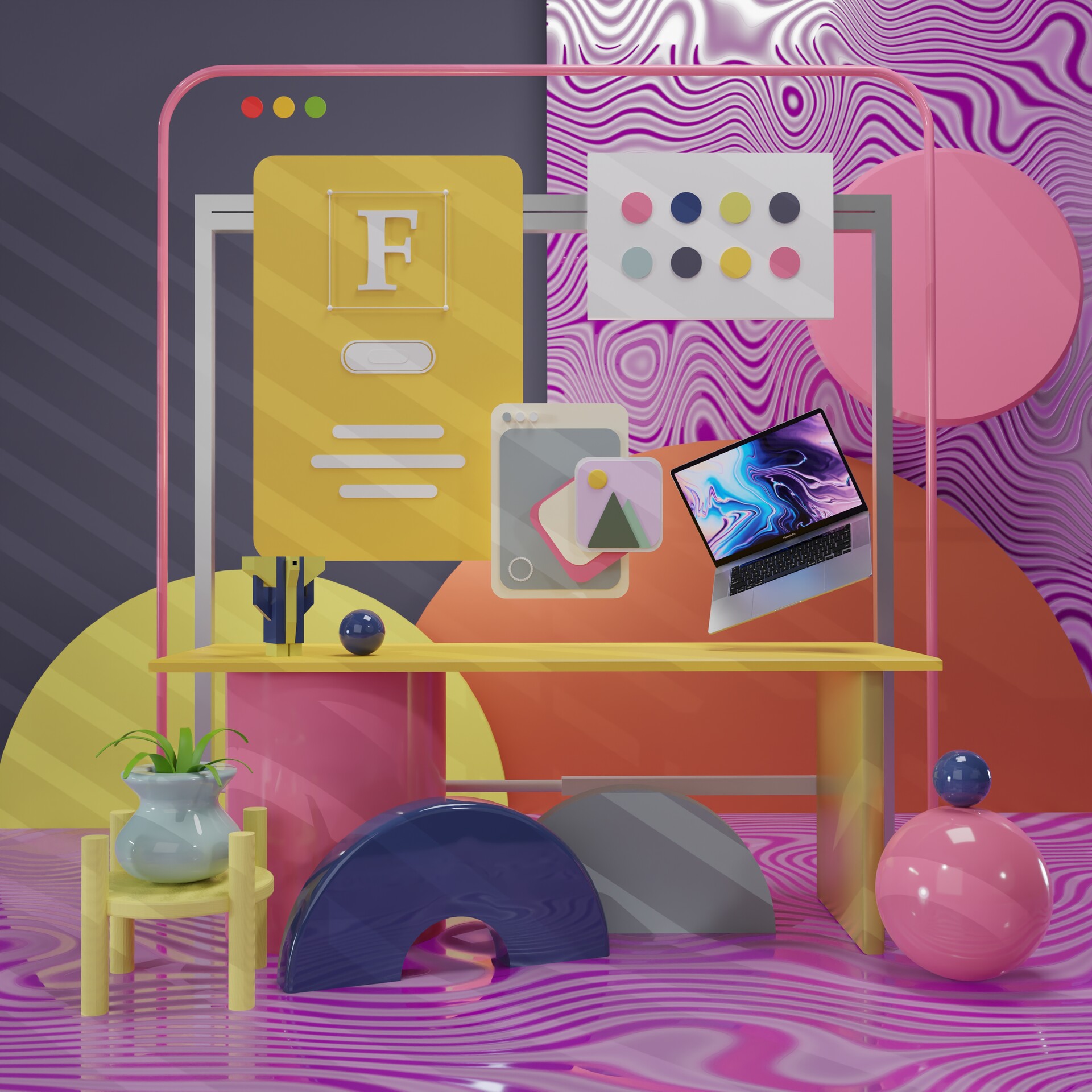 ArtStation - Abstract 3D models