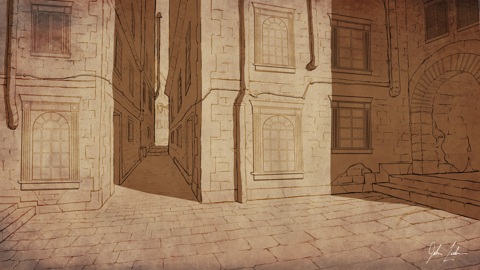 ArtStation - Venice Alley