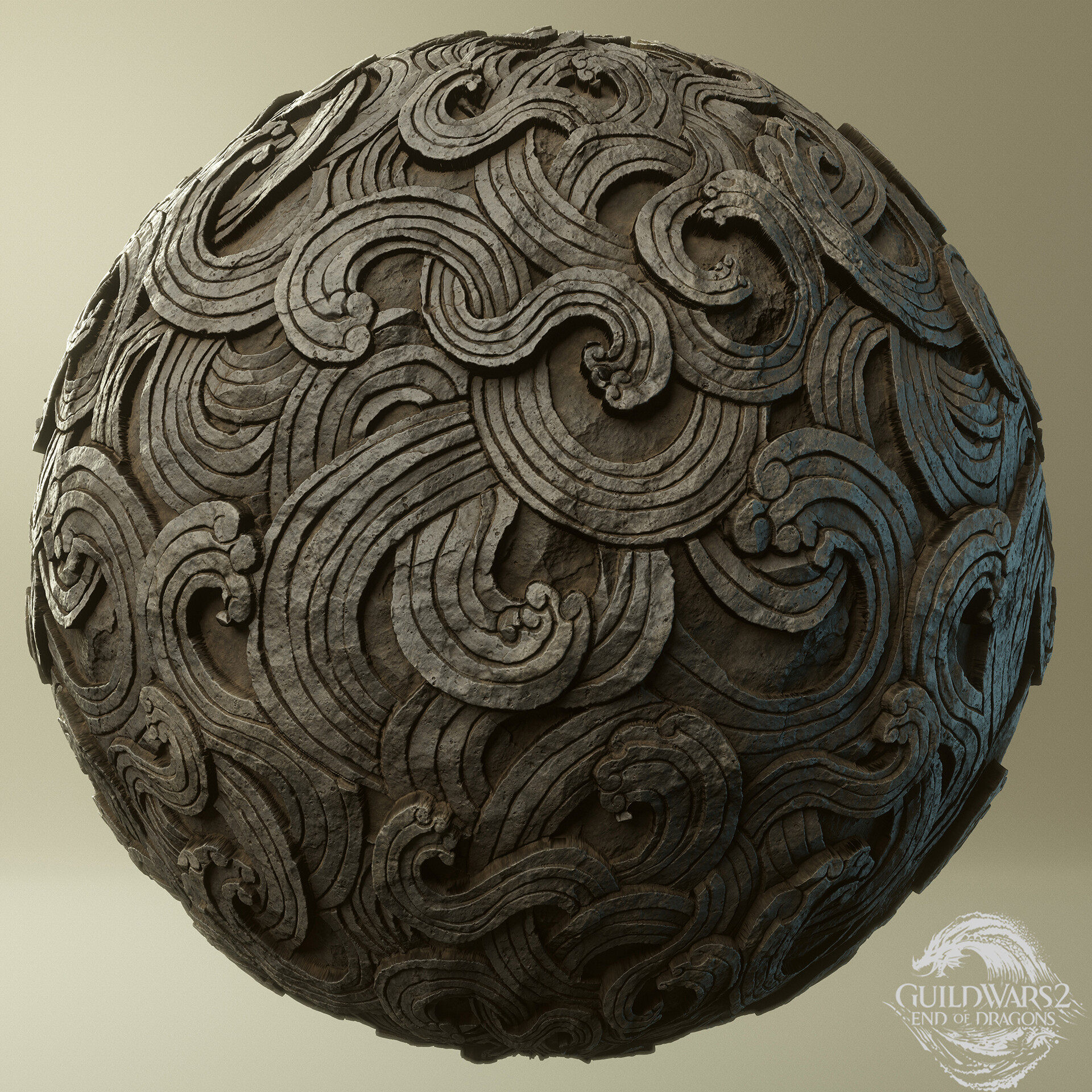 ArtStation - GW2 End of Dragons stone relief