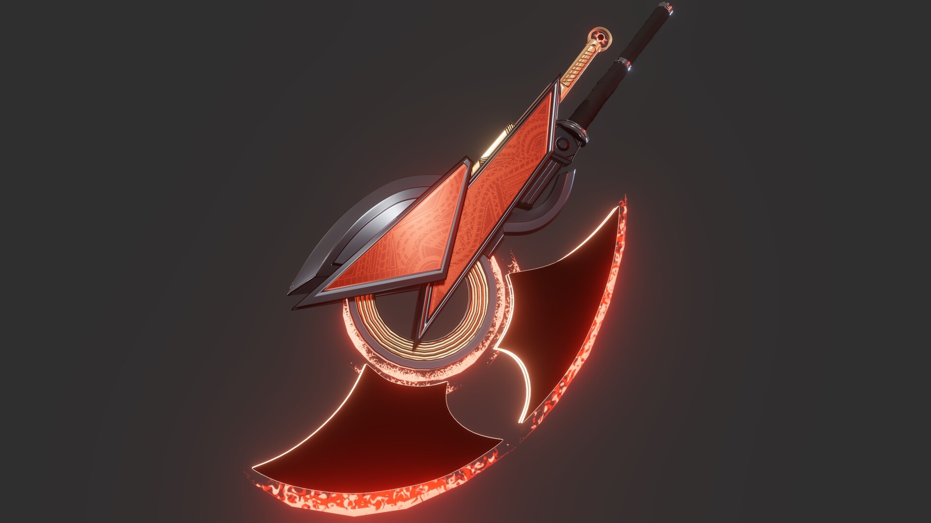 Artstation Stylized Energy Axe