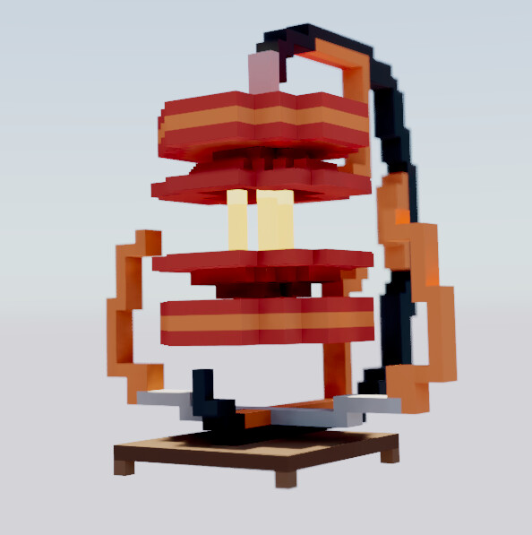 ArtStation - Orange Lantern Lamp