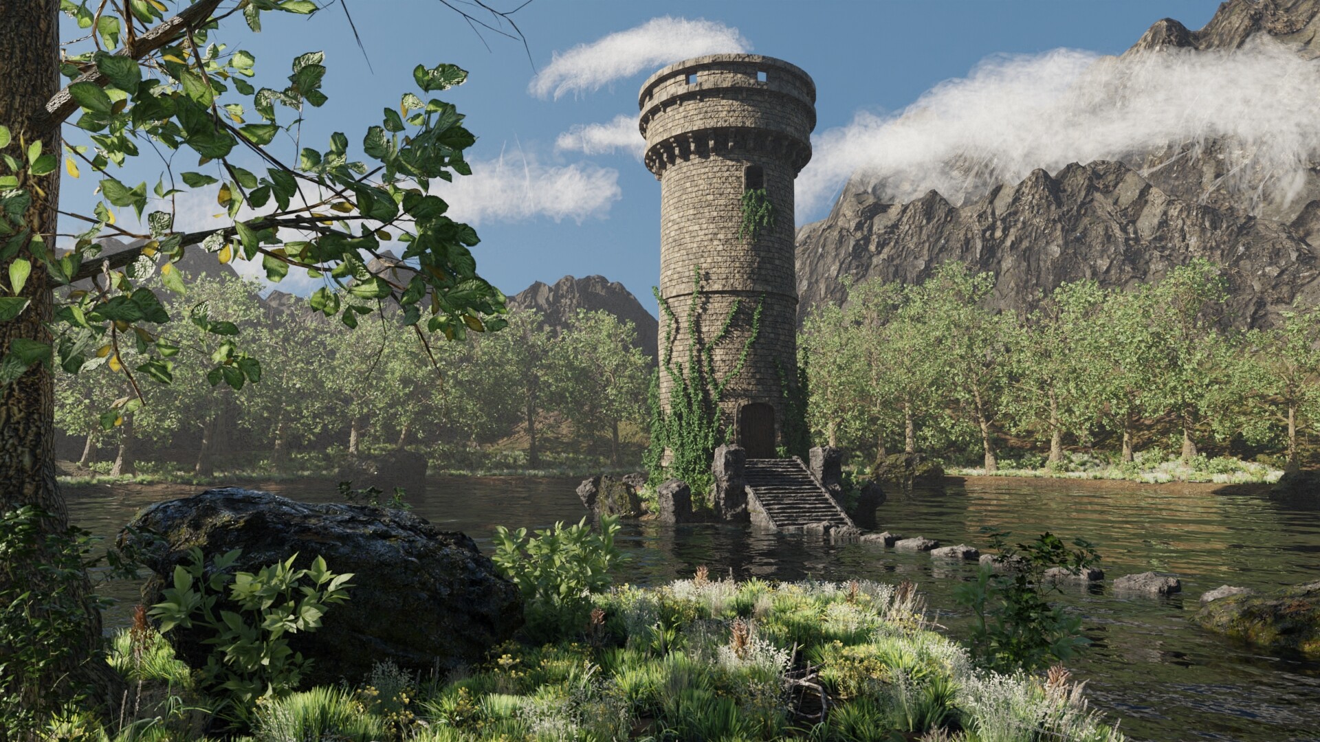 ArtStation - Tower Scene