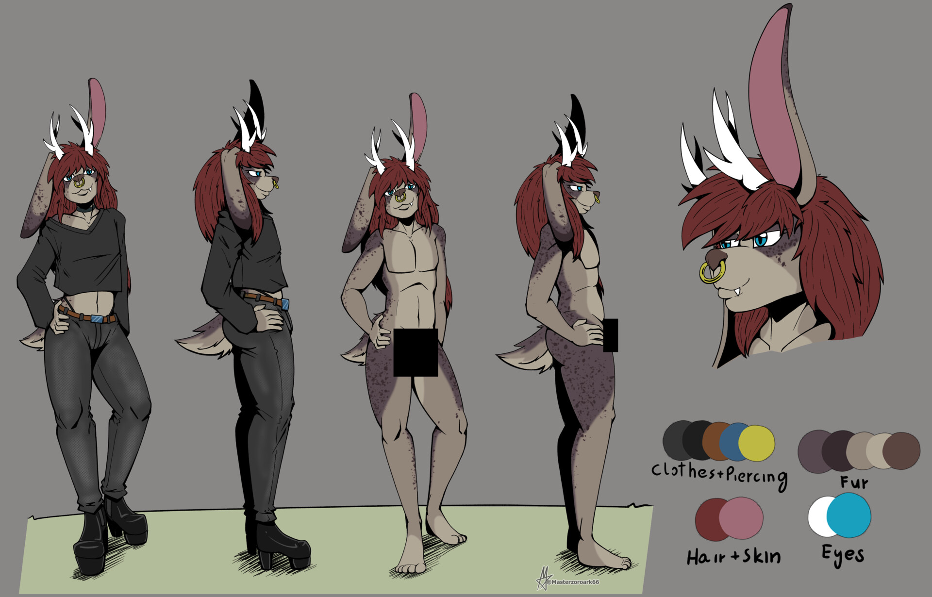 anthropomorphic jackalope