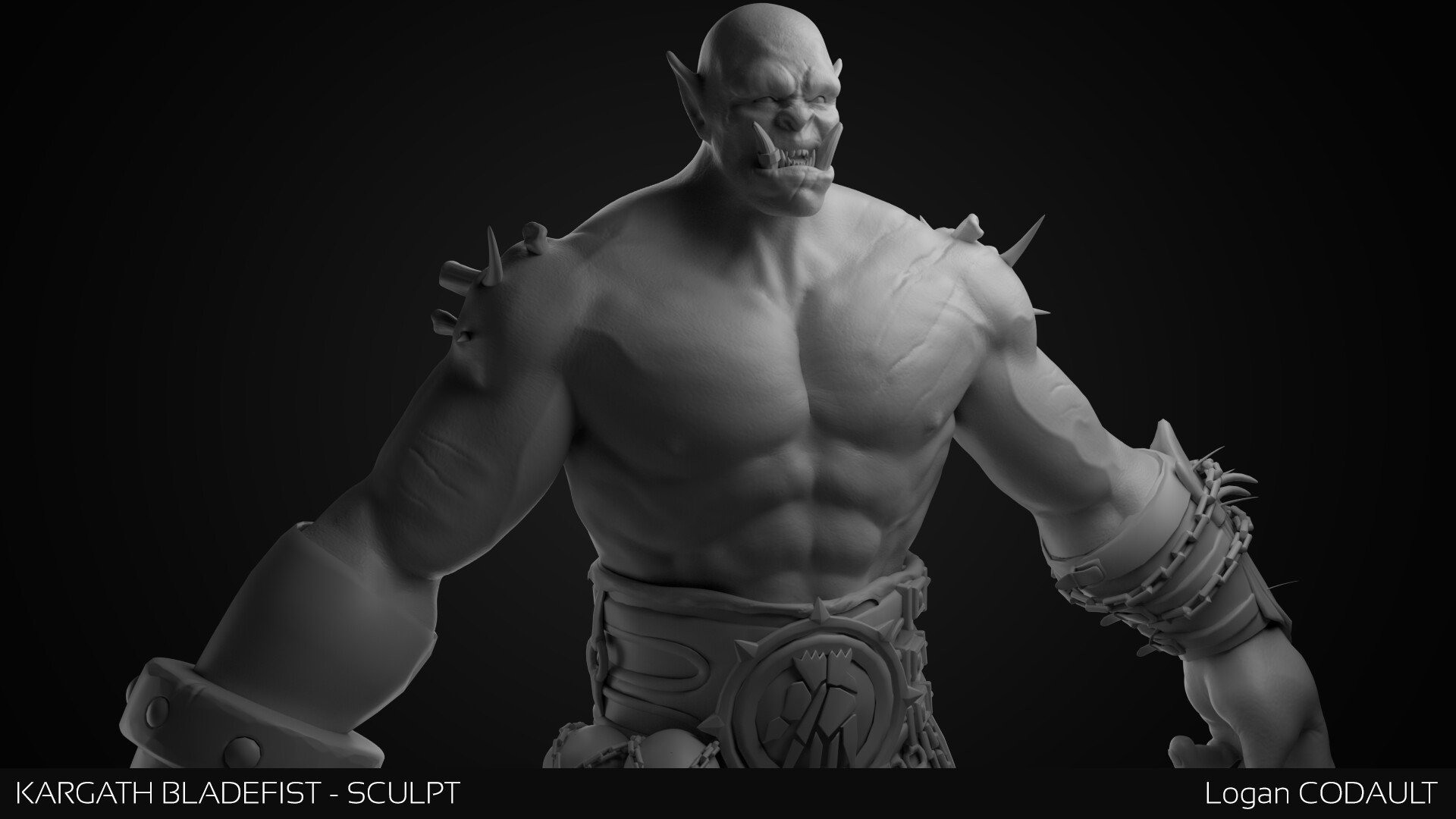 ArtStation - Kargath Bladefist - Sculpt