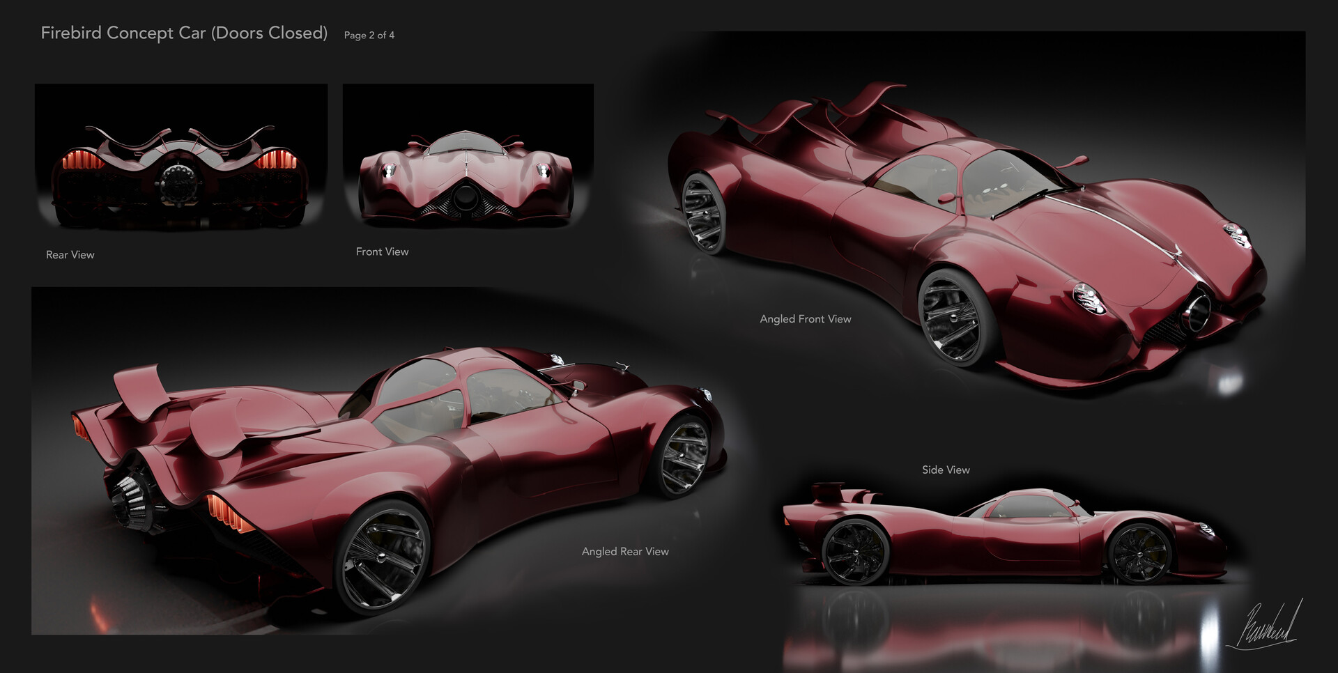 ArtStation - Firebird Concept Car (Closed Doors)