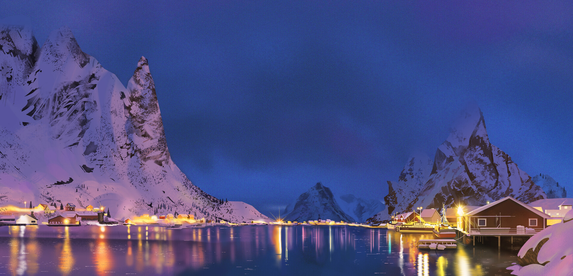 ArtStation - snow village