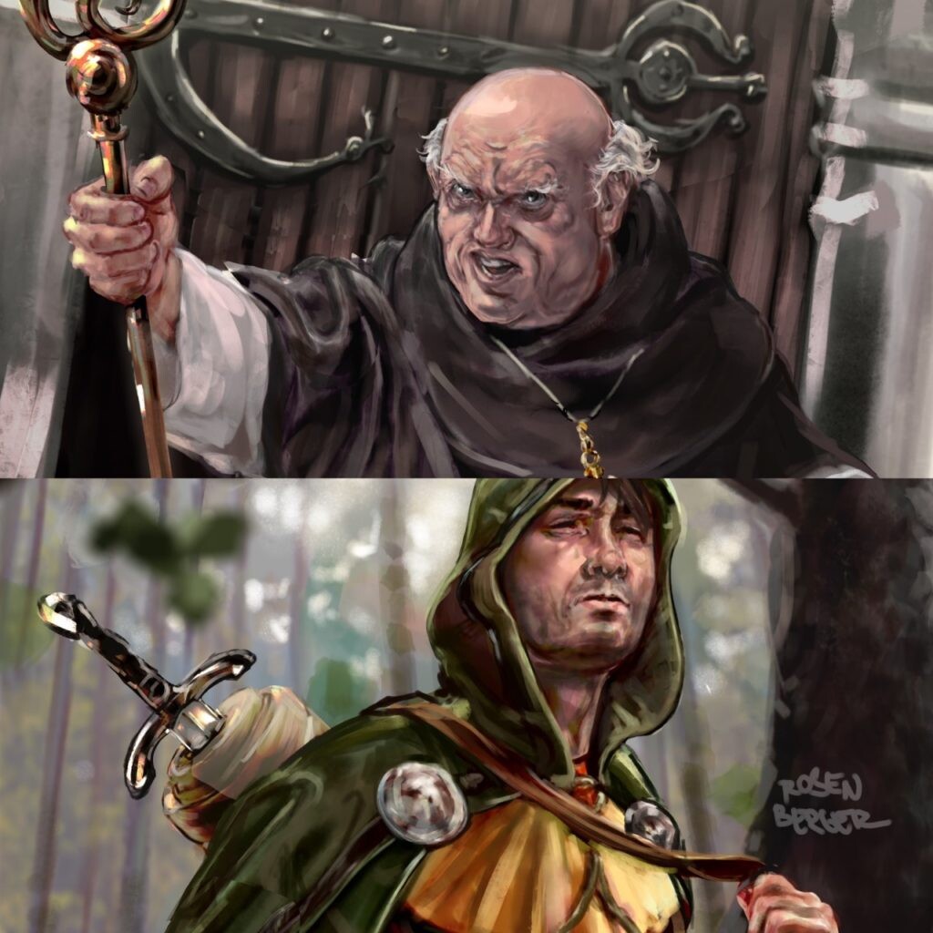 ArtStation - Medieval characters /game cards