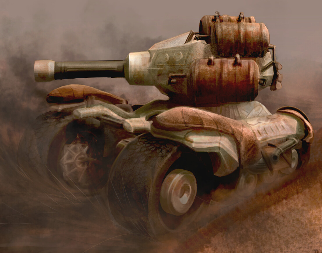 ArtStation - DUNE 2000: Smuggler Combat Tank Concept