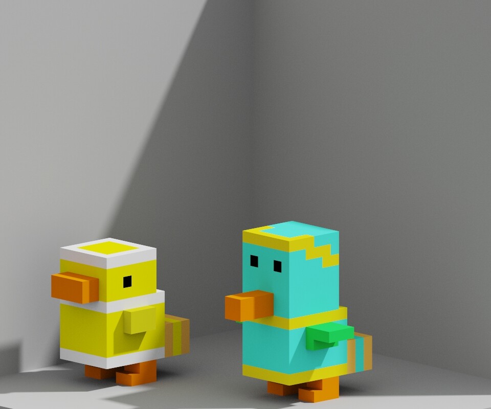 ArtStation - Ducks Voxel