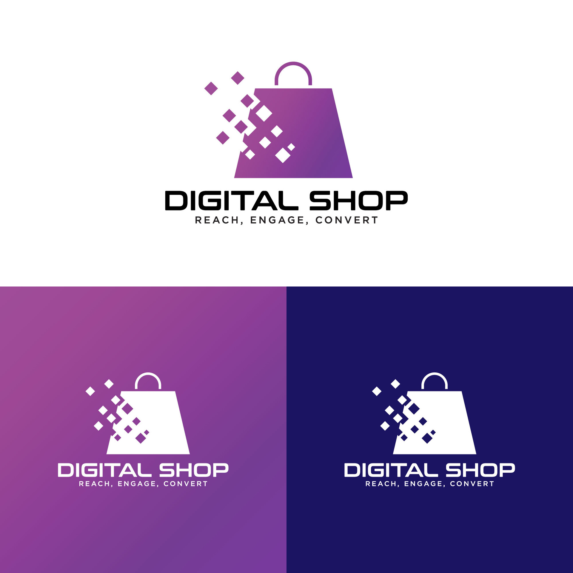 ArtStation - Digital Shop Logo Design