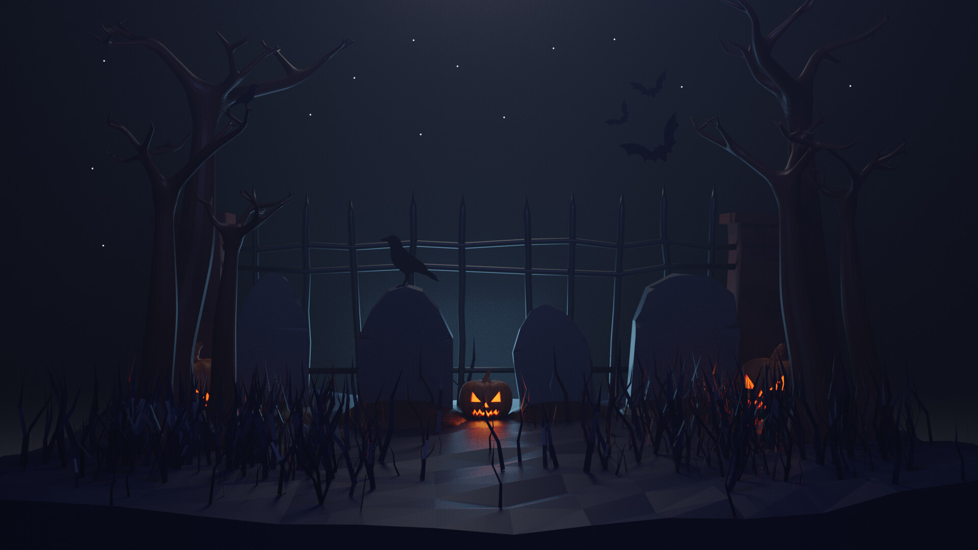 ArtStation - Halloween scene