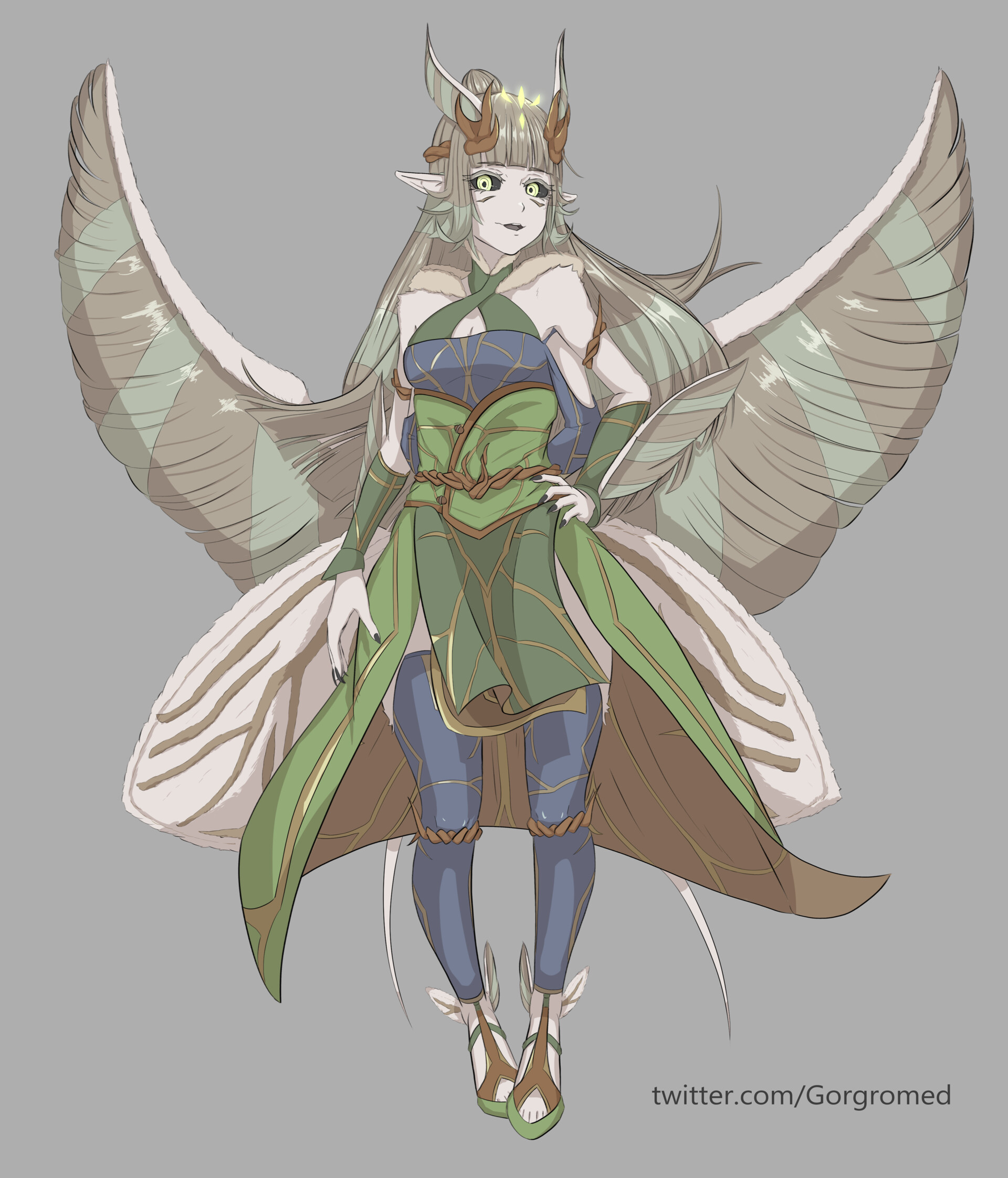 ArtStation - Zoi Moth Goddess of Life (DnD Concept)