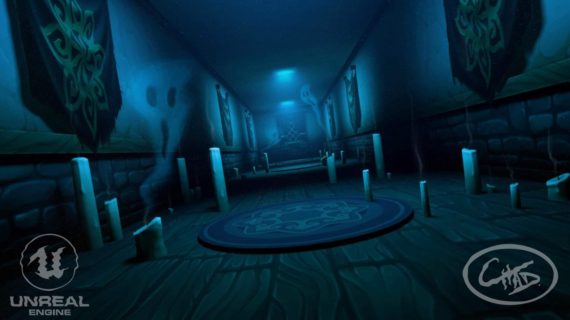 ArtStation - Creepy corridor lighting