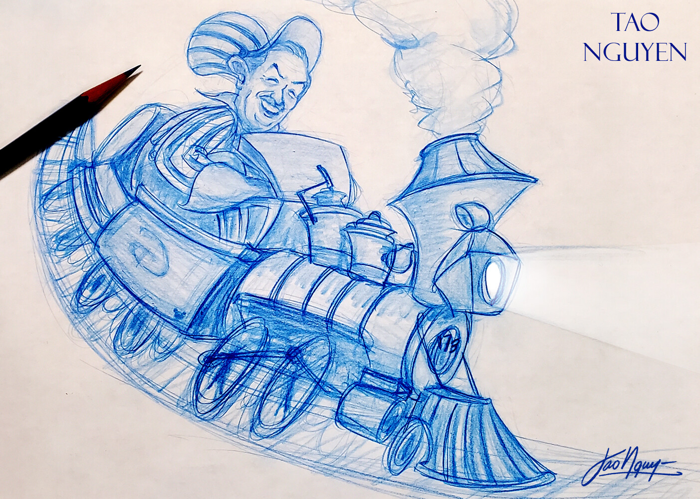 ArtStation - Tao Nguyen's Walt Disney Train Birthday Tribute