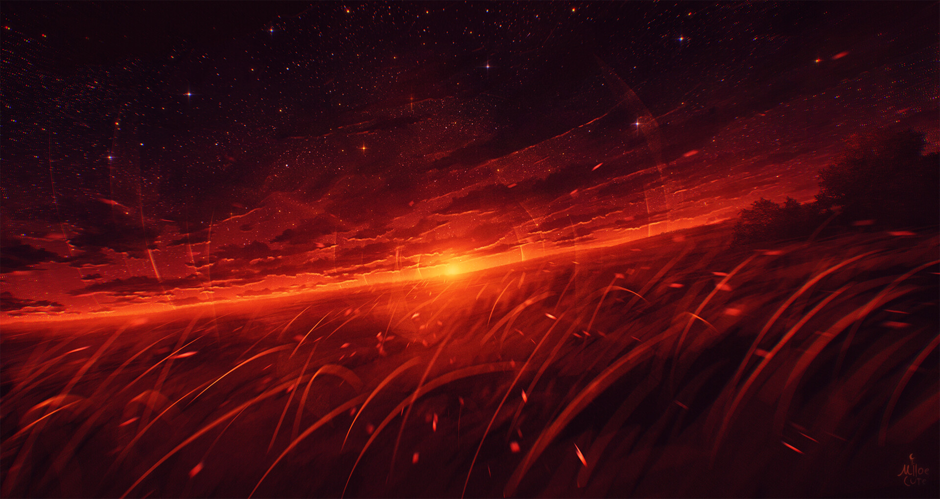 ArtStation - On the edge of sunset