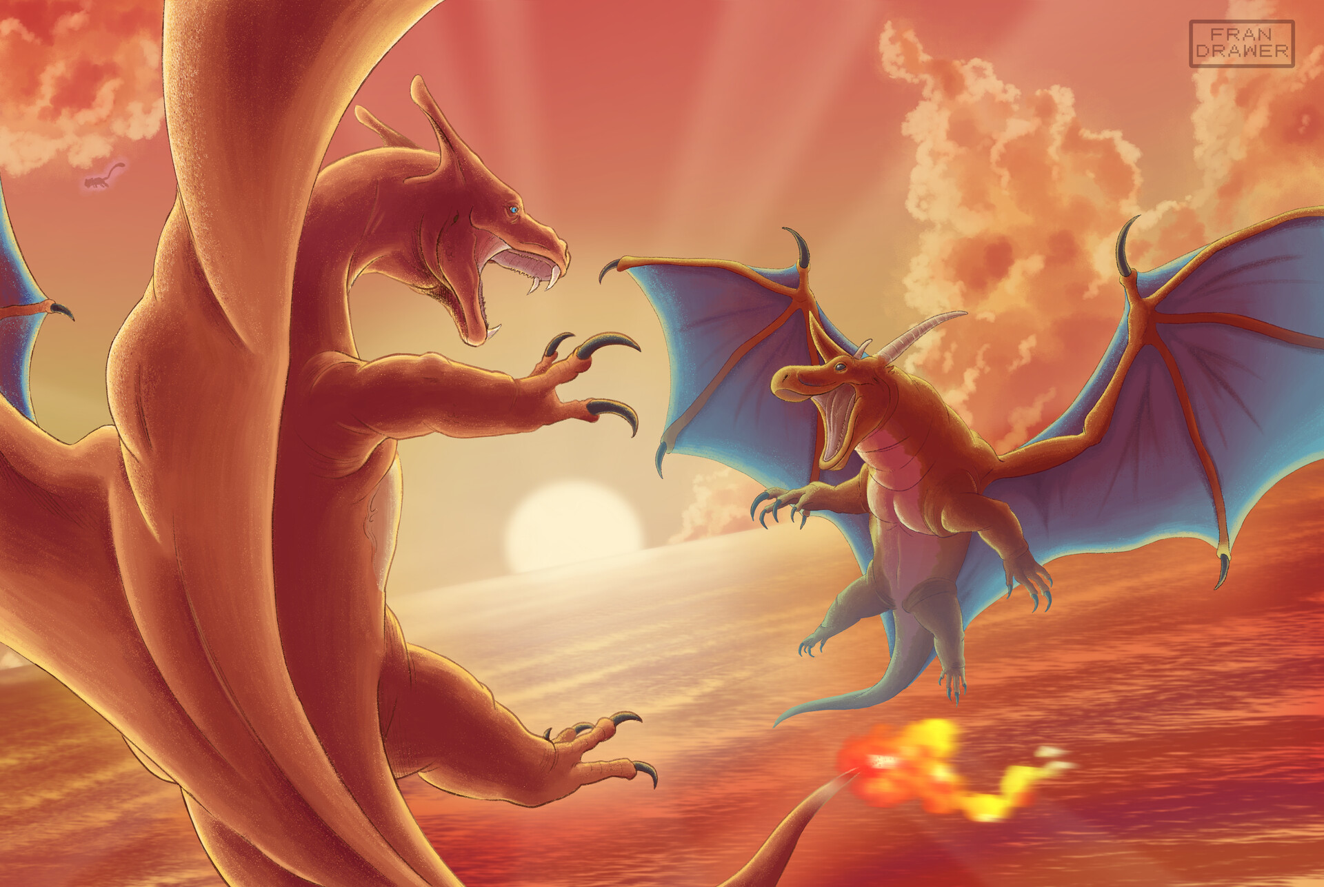 ArtStation - Kanto battle - Concept