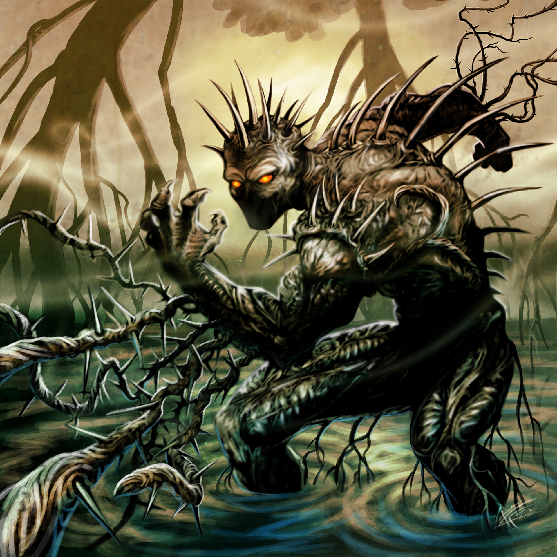 ArtStation - 2d character design 2_Spike