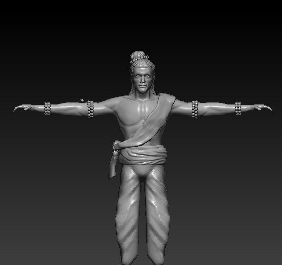 ArtStation - wip making lord rama in zbrush