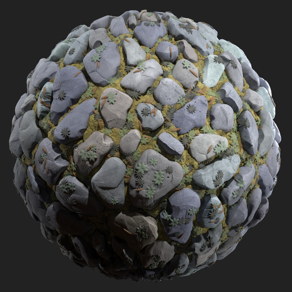 ArtStation - Cobblestone - Substance