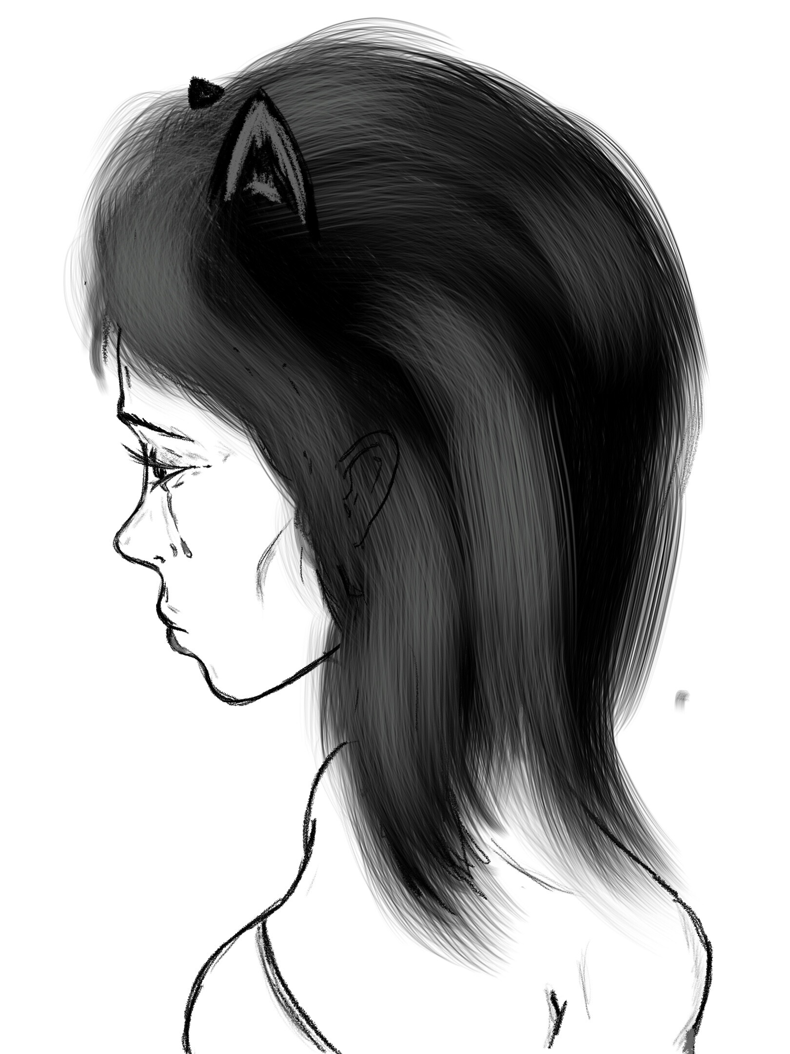 ArtStation - Random sad girl