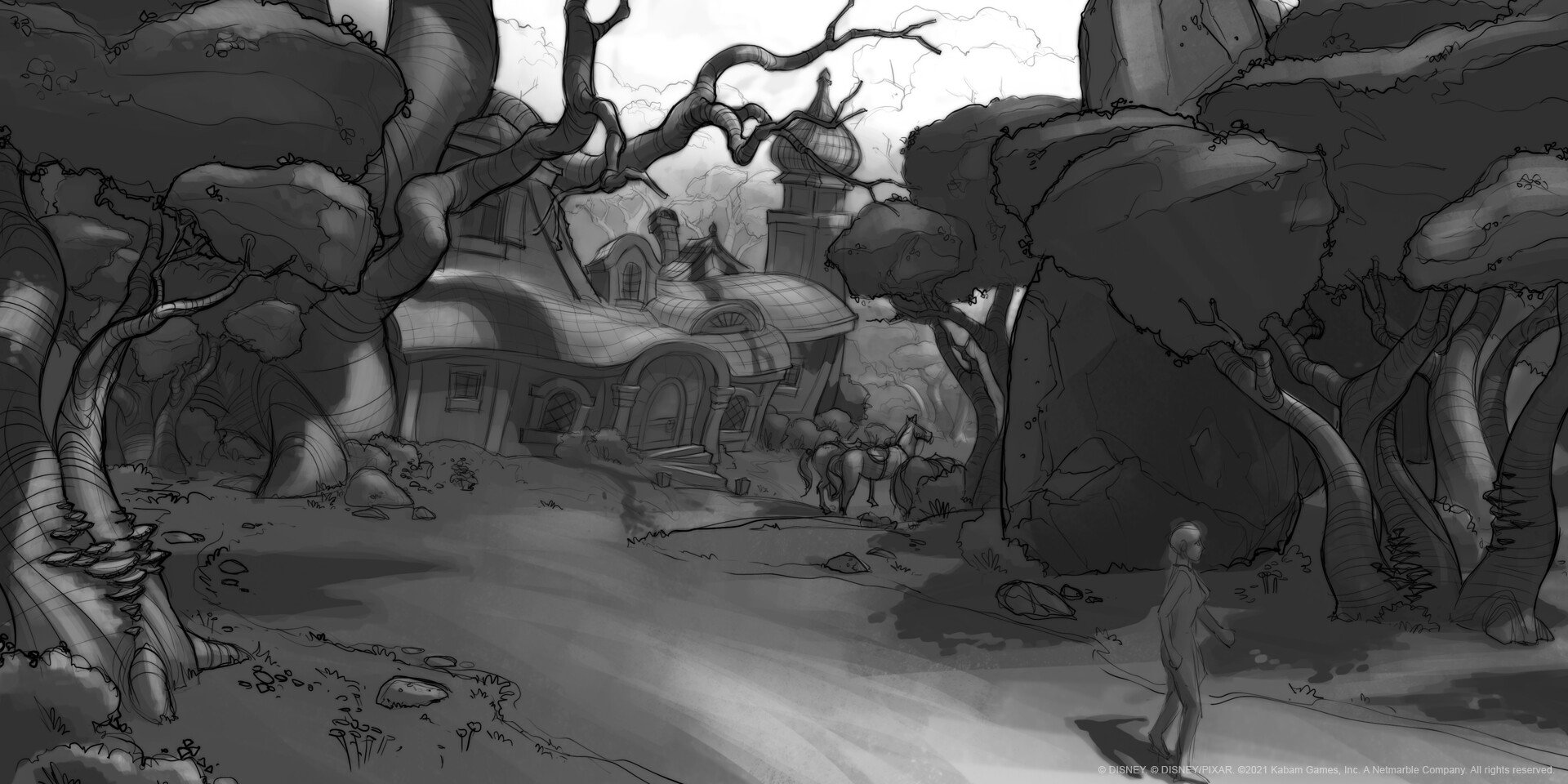 Tangled Concept Art Forest