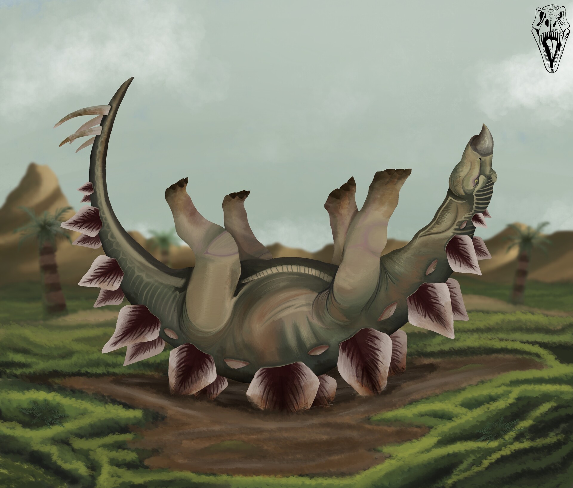 ArtStation - Stuck Stegosaurs