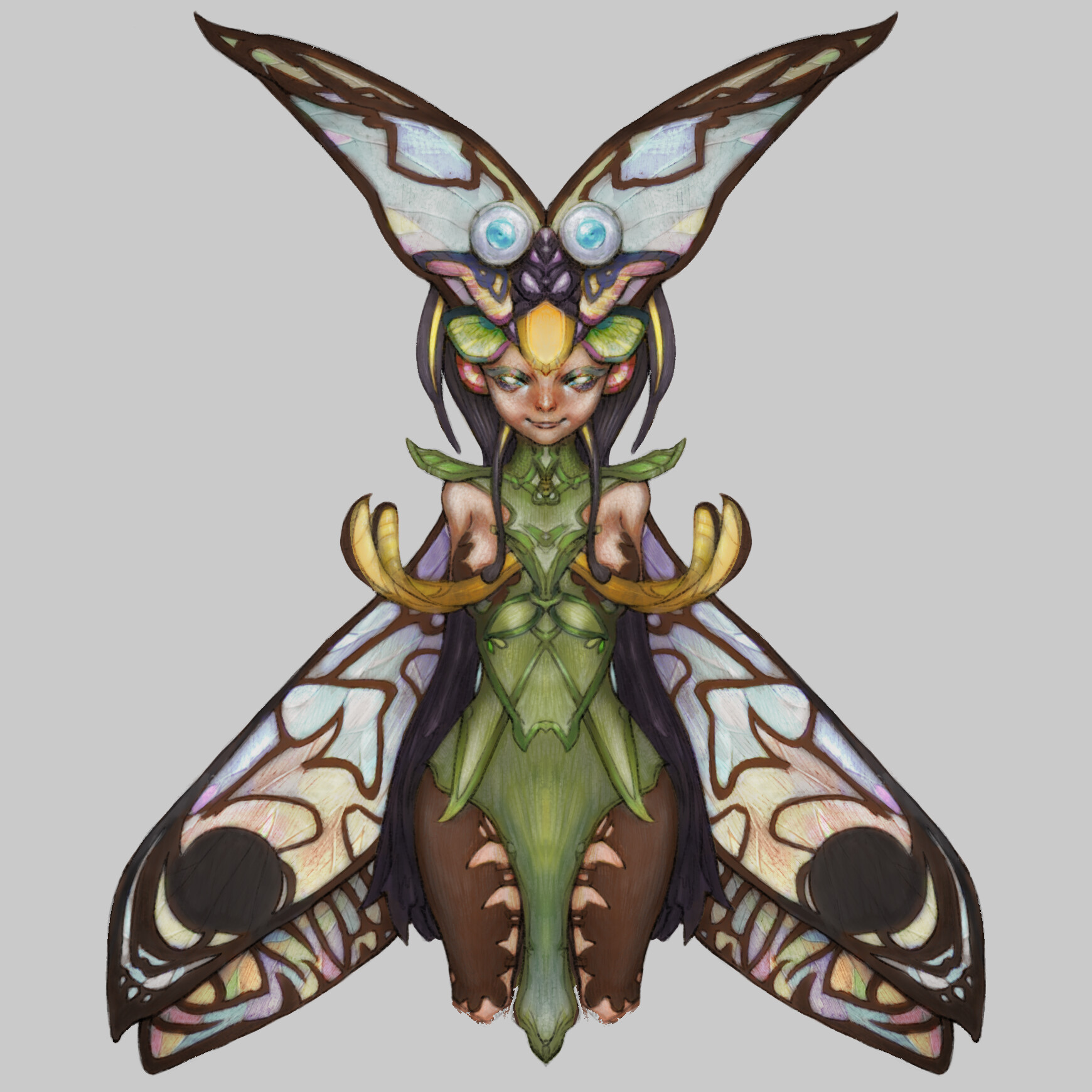 ArtStation - Moth fairy