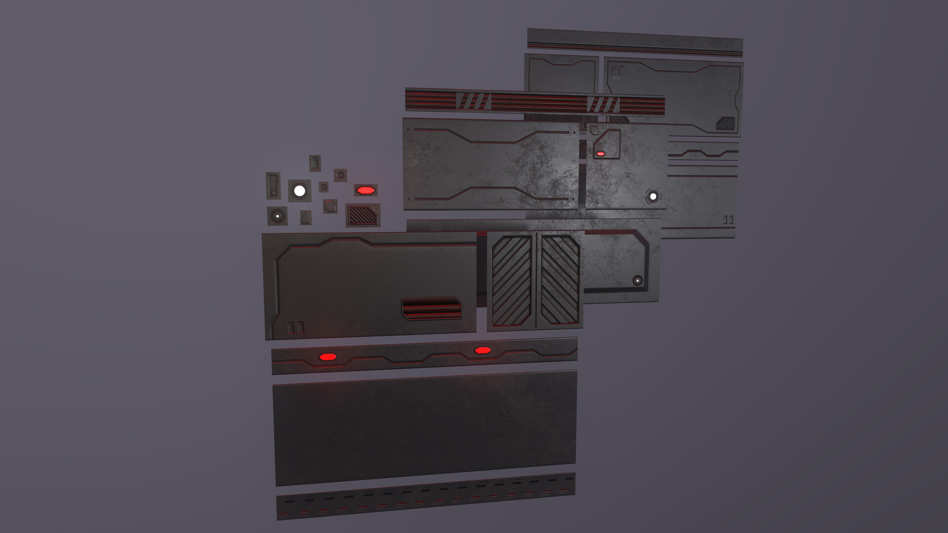 ArtStation - Sci-Fi Trim Sheet