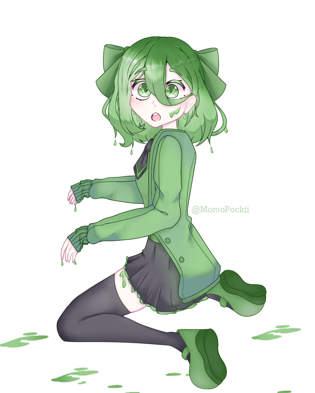 Evie Morton - Minecraft Slime Girl