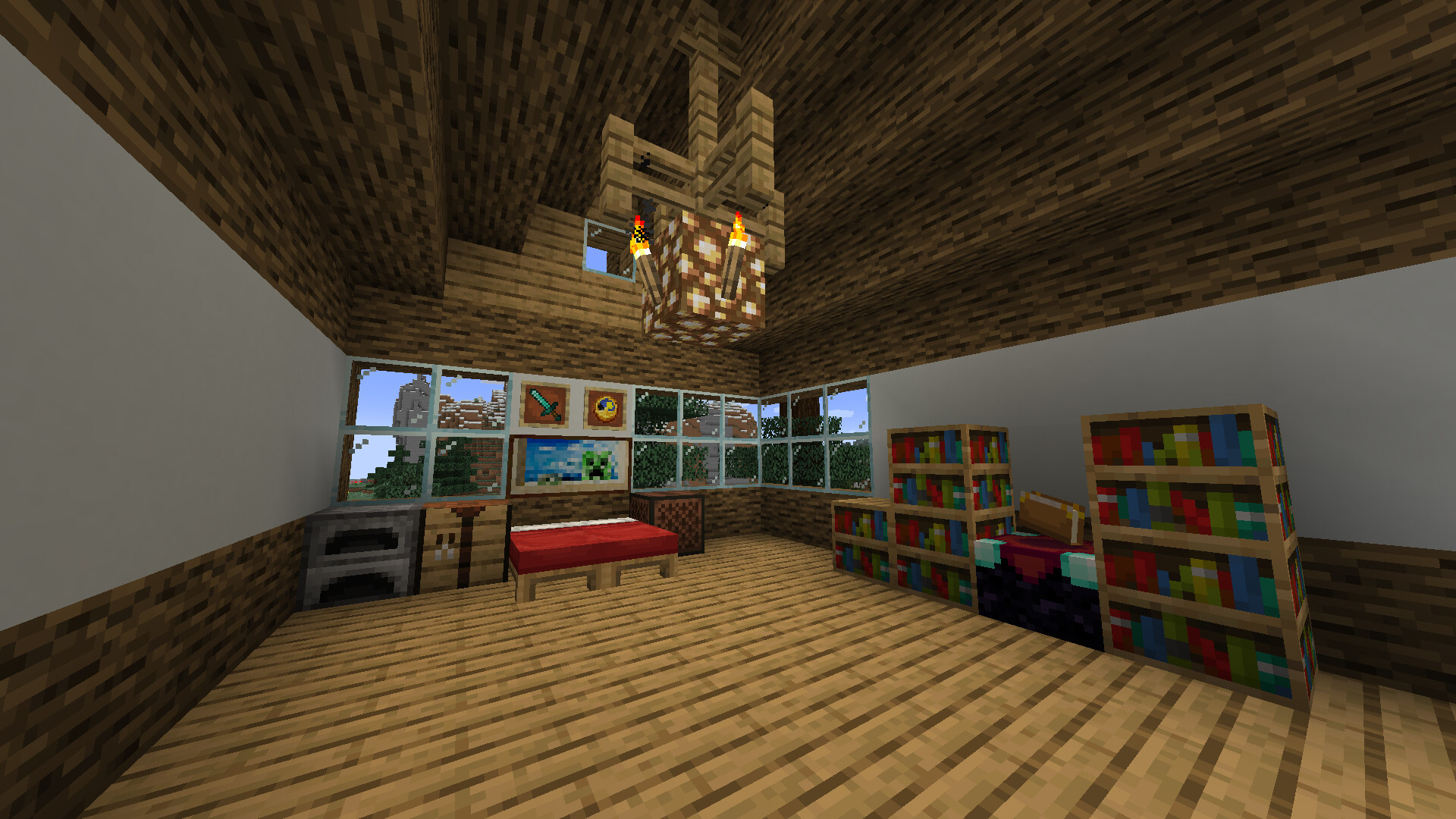 Minecraft House Interior Living Room