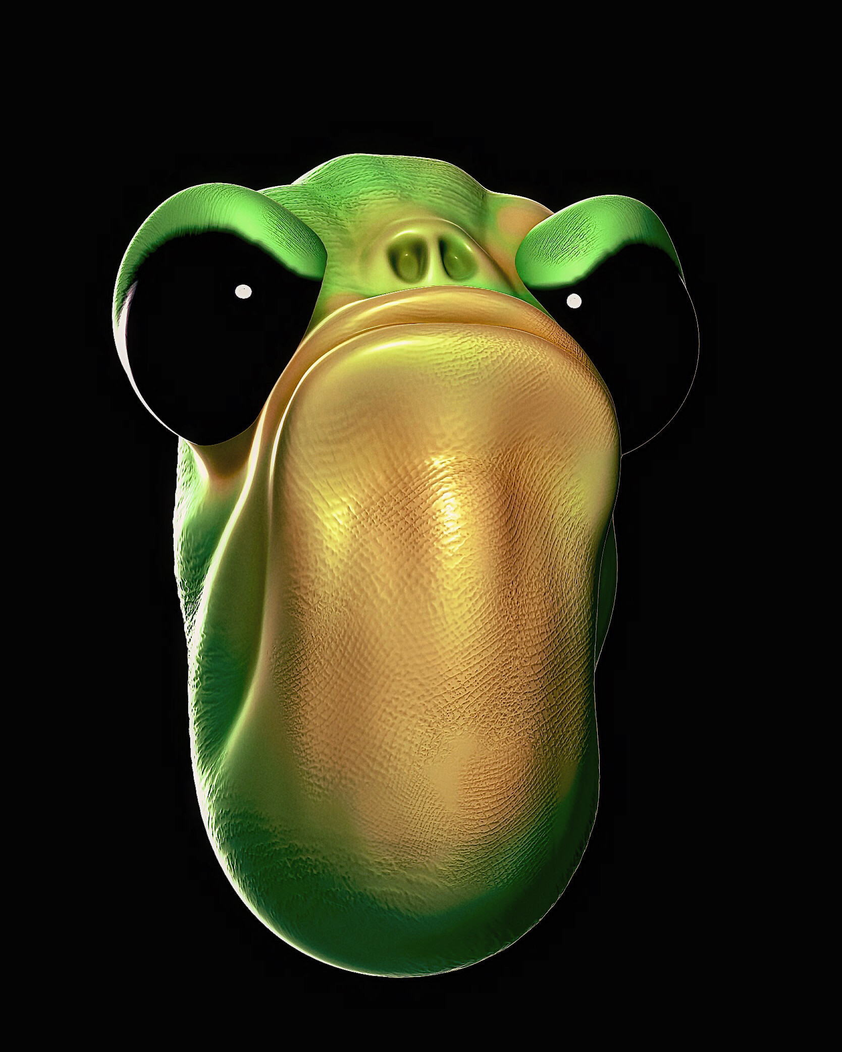 ArtStation - Funny Alien frog Head