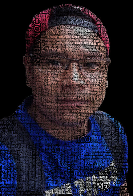 ArtStation - Jonathan Text Portrait