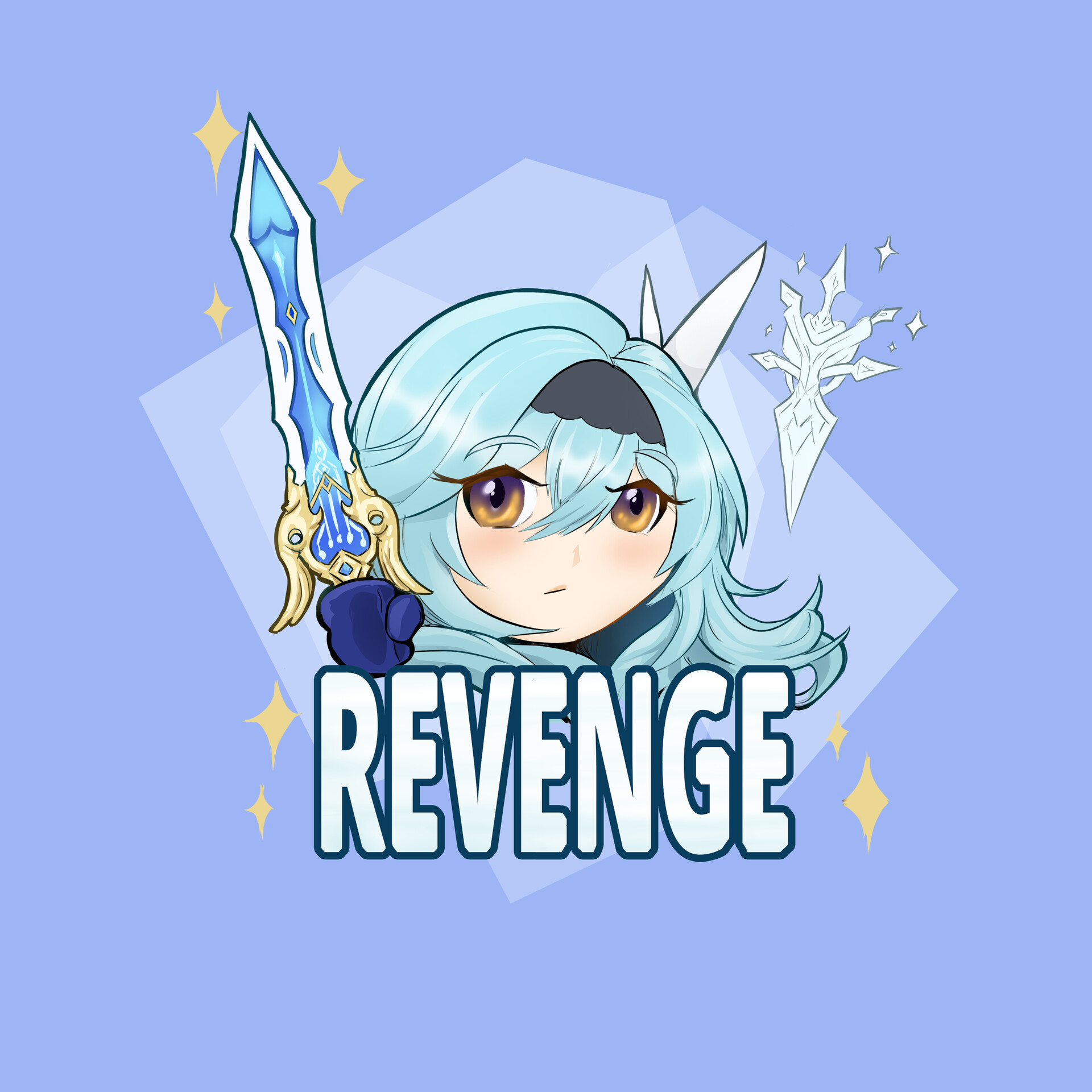 ArtStation - Eula (Genshin Impact) Stickers