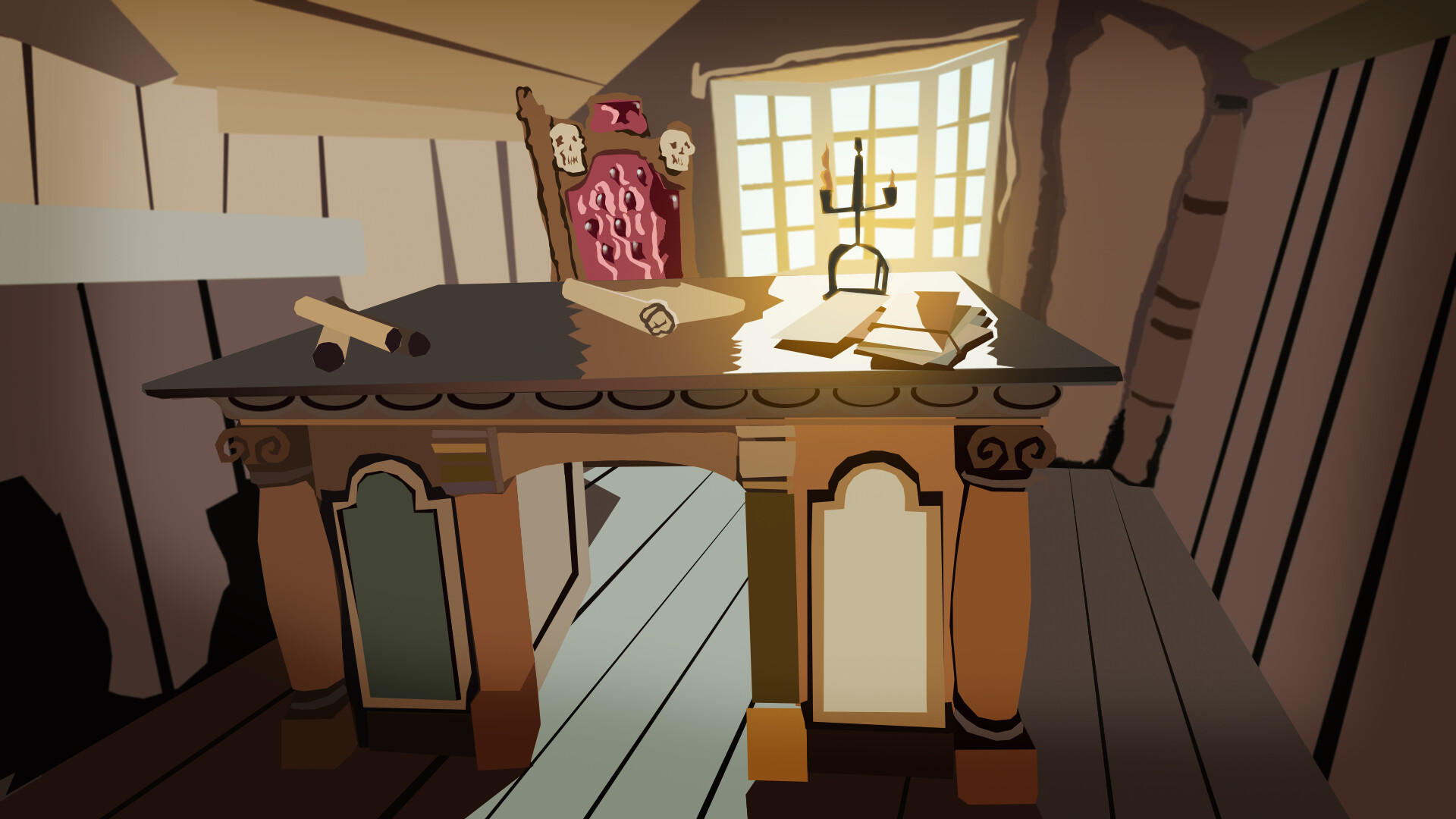 ArtStation - Vectorial Room for a 2D Game