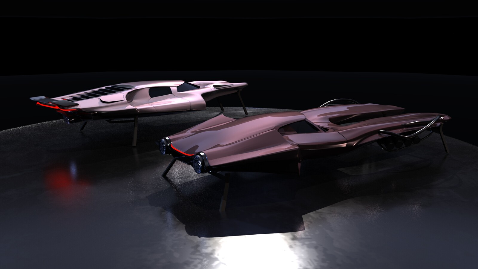 Simon Guivaudon - SCI-Fi Spaceships Concept 3D Model