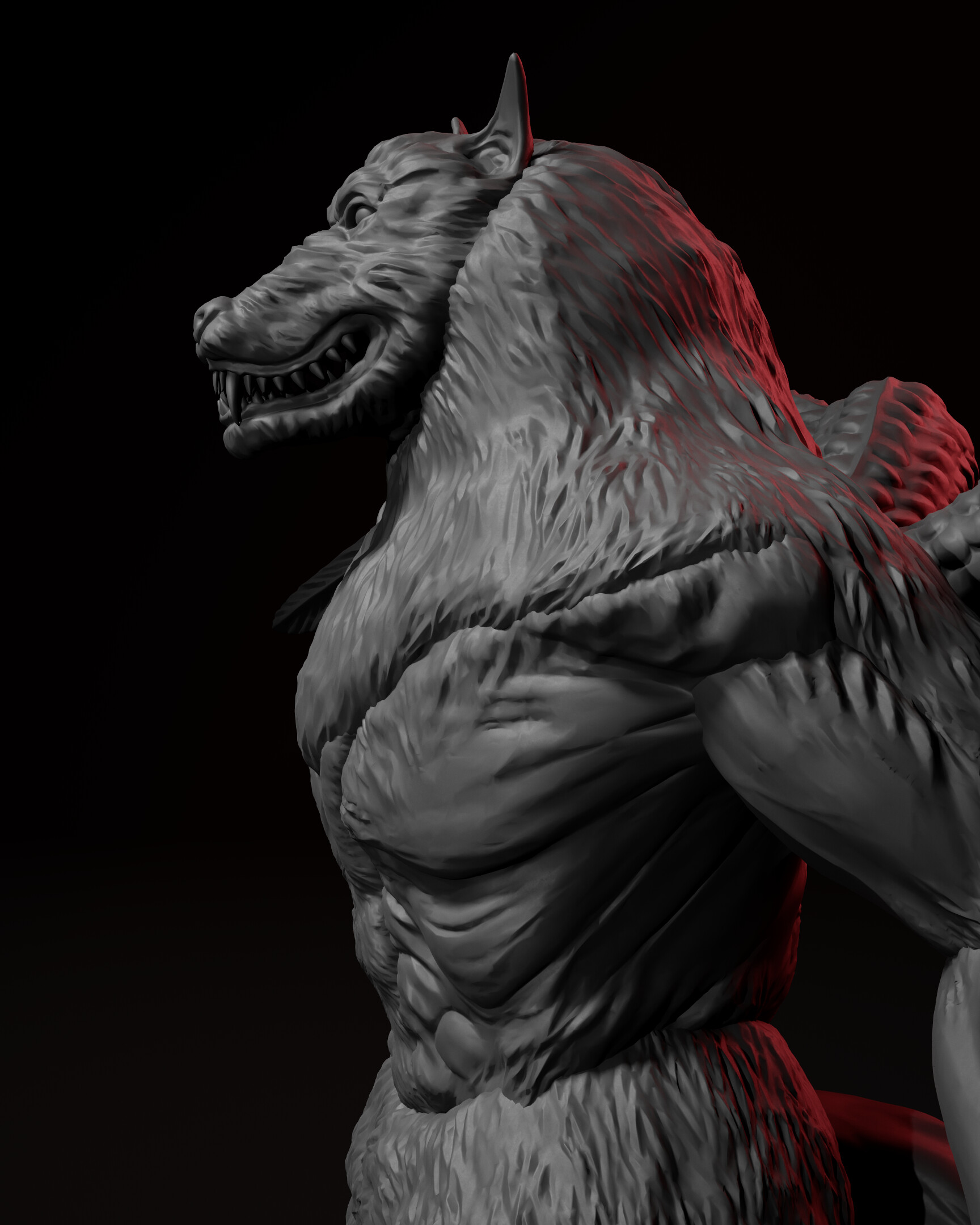 Danila Bodashevskyi - Werewolf Sculpt