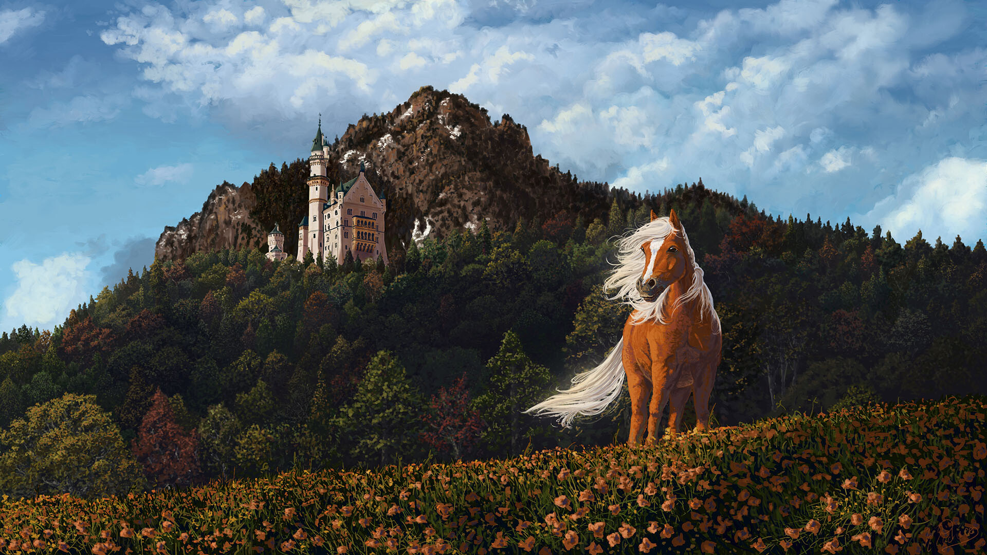 ArtStation - The Horse and The Castle