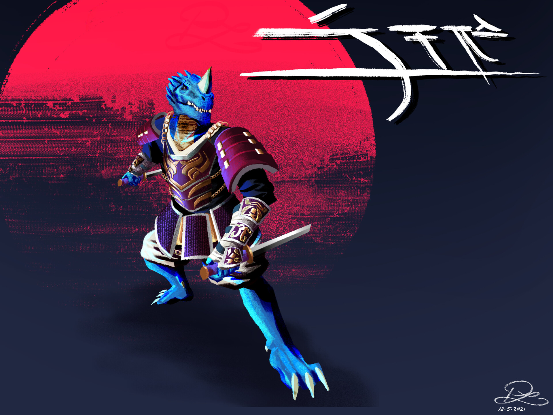 ArtStation - Dragonborn Fighter