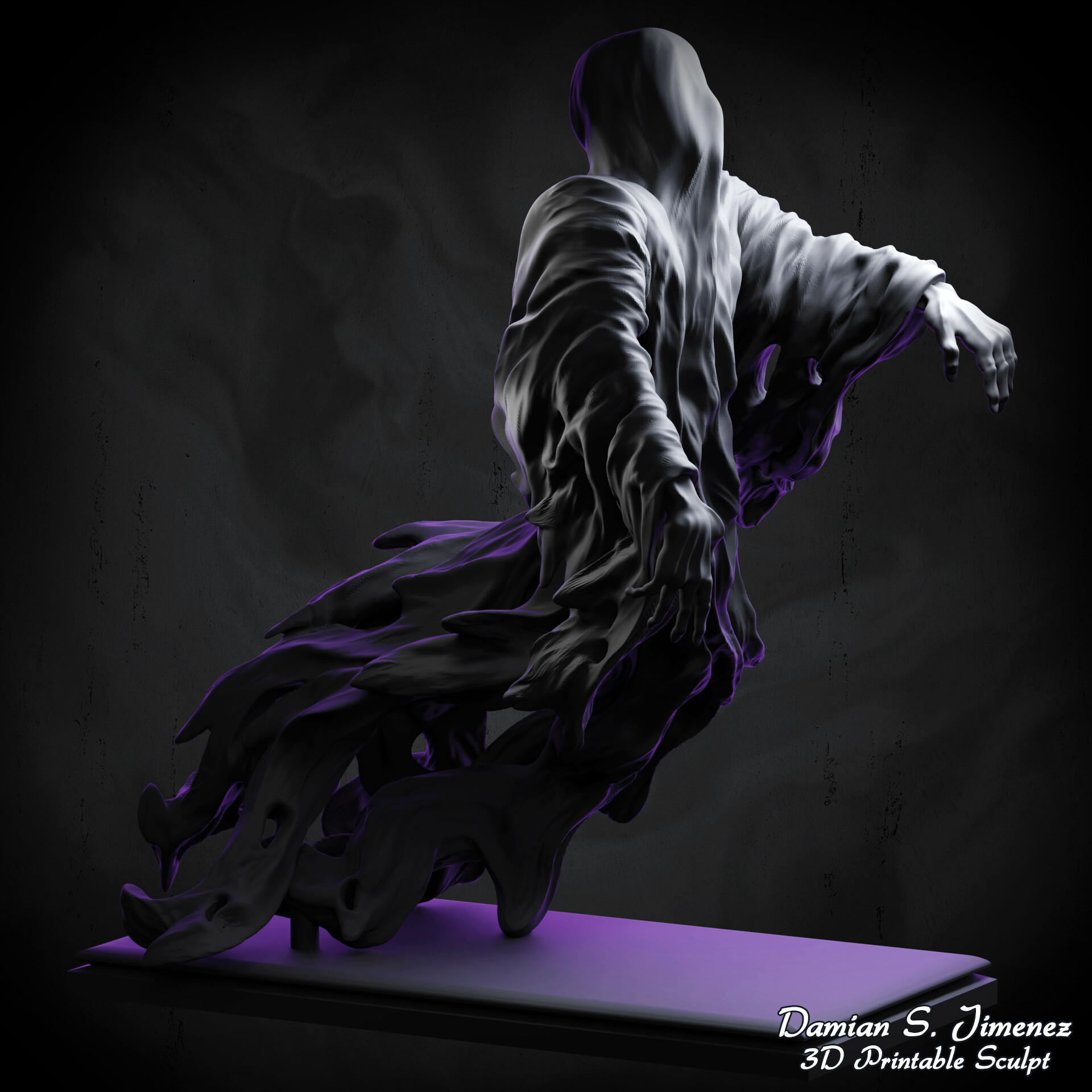 ArtStation - Dementor Harry Potter - Dementor Sculpture